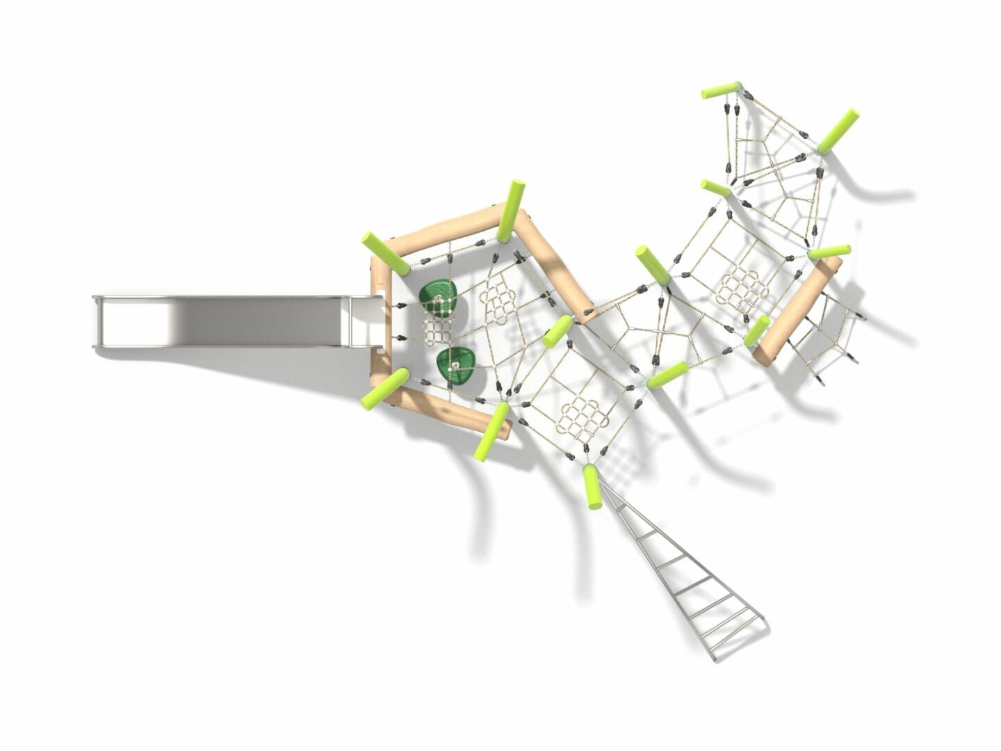 Stort lekeapparat med sklie Flora Art. B9402 - Hjem - Norsk Lek og Park